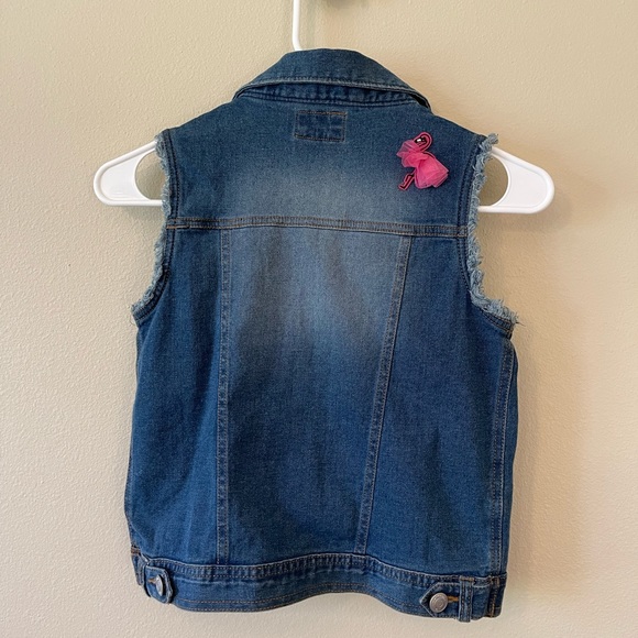 wildflower girl | Jackets & Coats | Girls Denim Vest W Patches | Poshmark